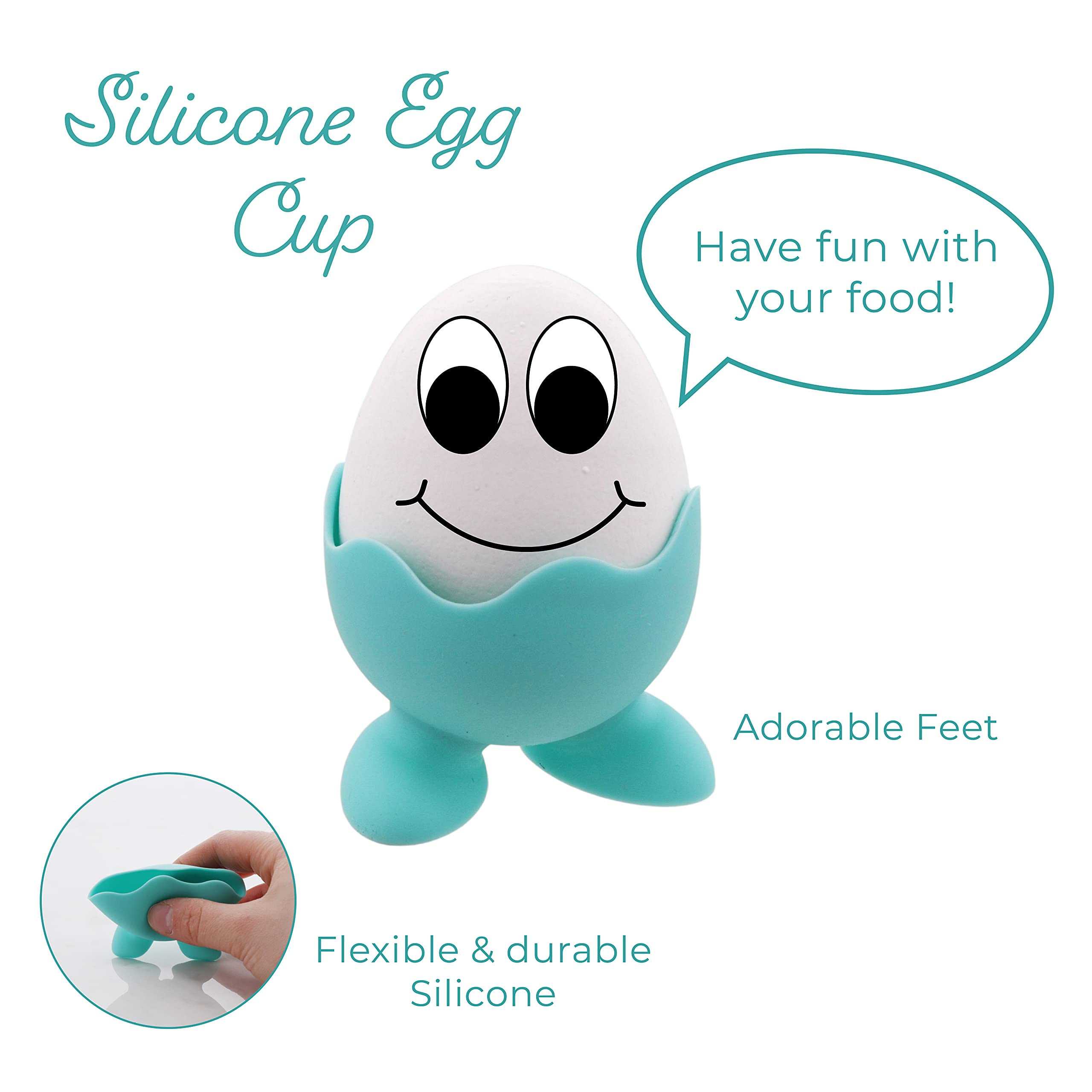 Silicone Egg Cups - Set of 3