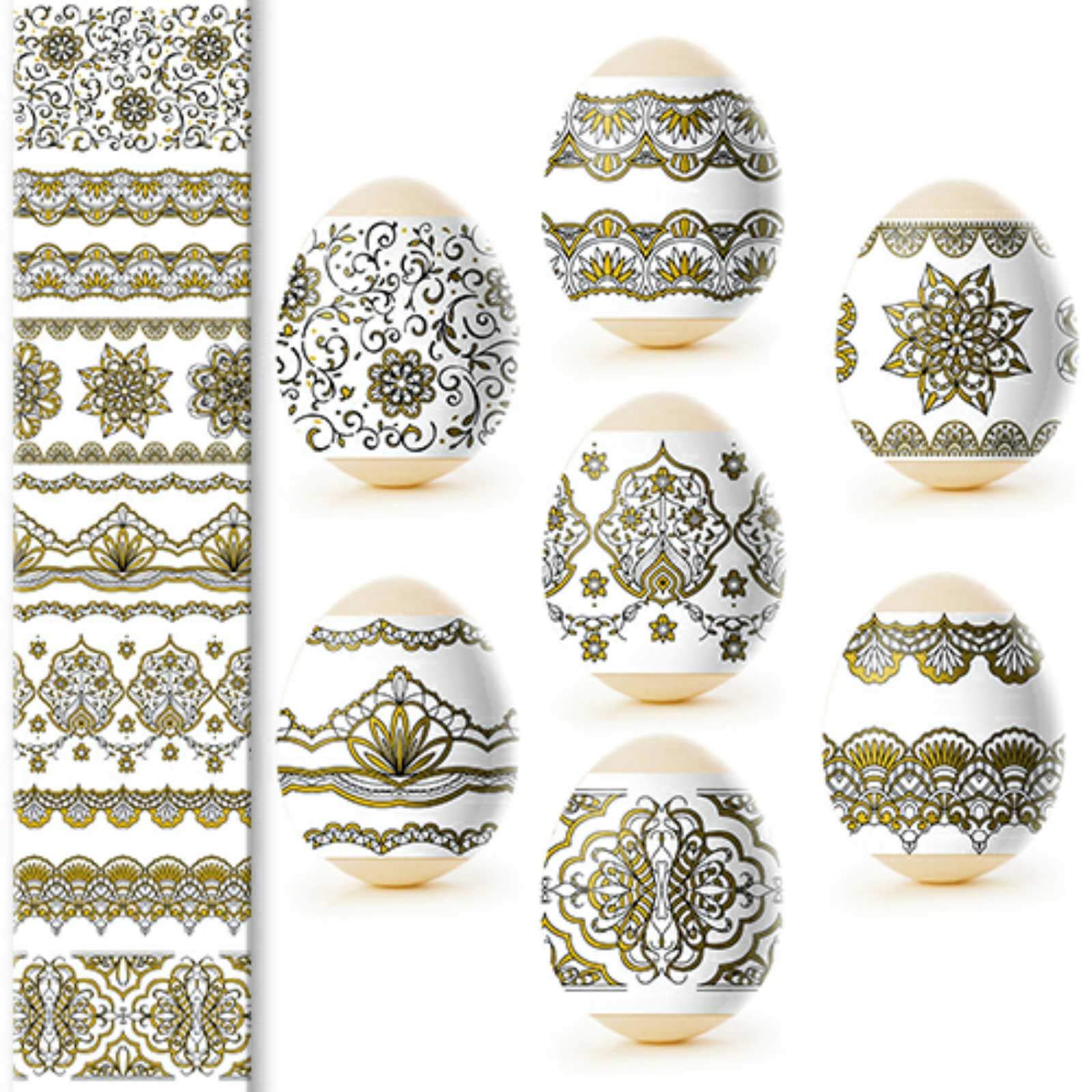 Easter Egg Sleeves - Russian Easter Egg Wraps - Ukrainian Easter Eggs - Easter Egg Wrappers - Easter Egg Shrink Wrappers - Egg Wrap - Pysanky Egg Decorations - Orthodox Easter Egg Arounds