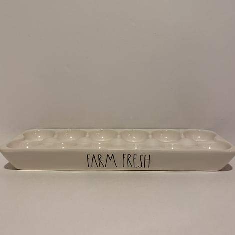 Rae Dunn FARM FRESH Egg Holders - Ceramic