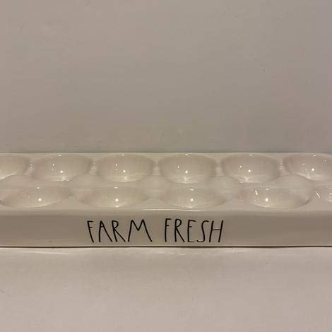 Rae Dunn FARM FRESH Egg Holders - Ceramic