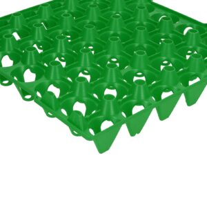 5PCS Plastic Egg Tray Egg Crates 30 Egg Flats for Home Chicken Farmers Stackable Egg Cartons Hold Multiple Eggs Great for Storing Sorting and Shipping Eggs(Green)