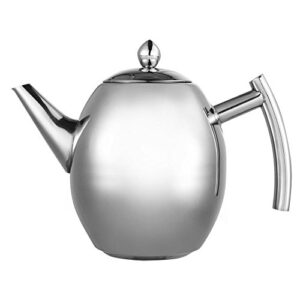 Teapot Coffee Pot Kettle With Filter Large Capacity Beverage Serveware Coffee Servers Stainless Steel Durable(1500ml)