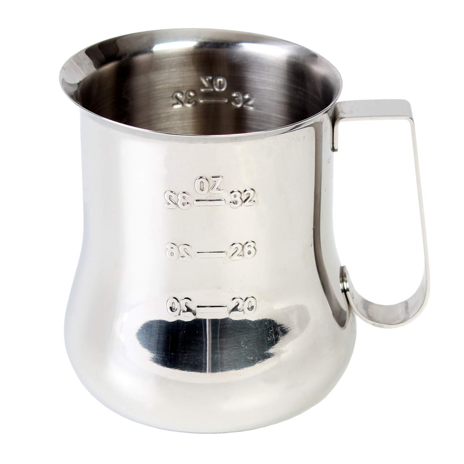 Thunder Group SLMP0040 Espresso Milk Pitcher with Measuring Scale, 40-Ounce