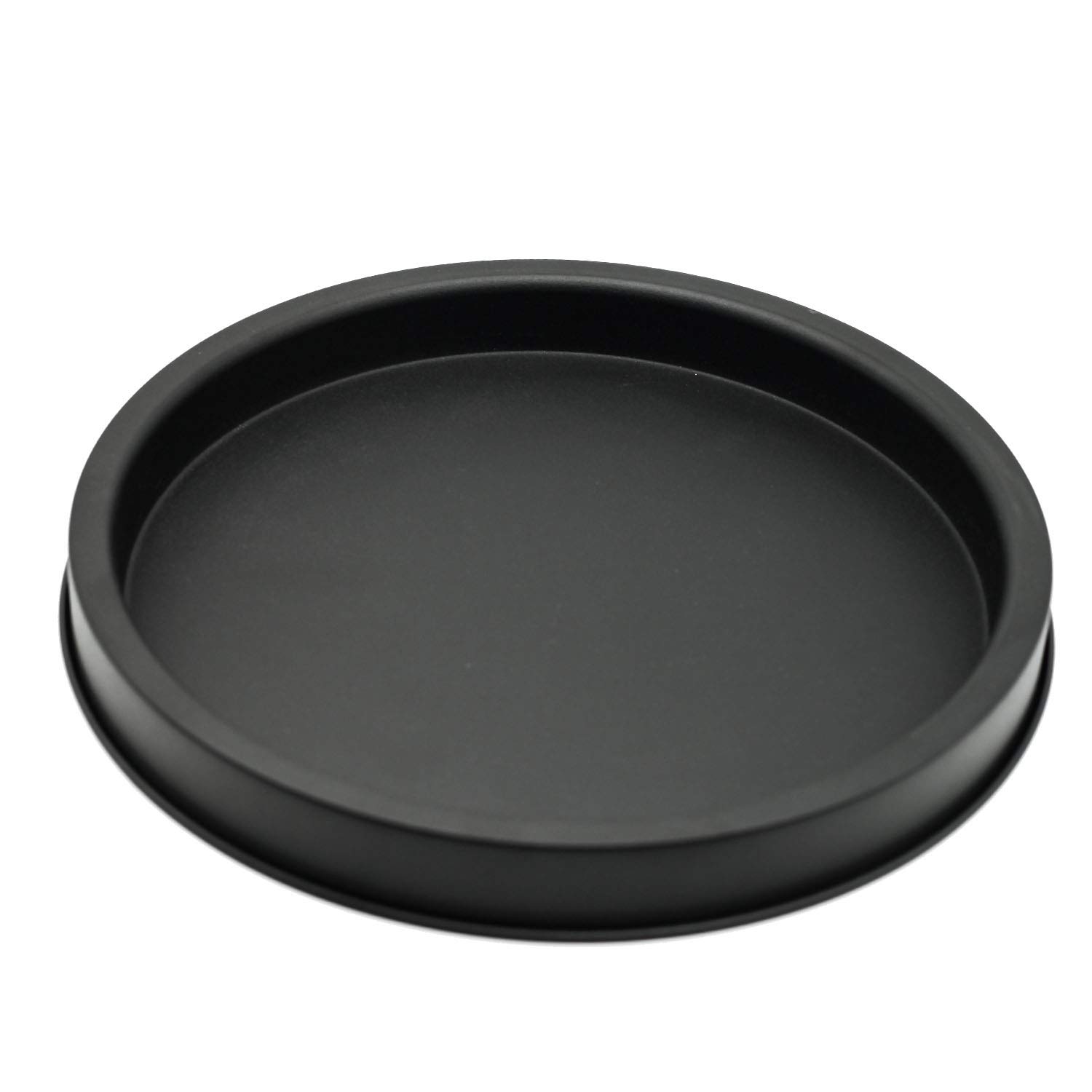 Elegant Black Round Serving Tray - Modern Farmhouse Home Decorations, Multipurpose Ottoman Tray, Perfect for Coffee Table Centerpieces