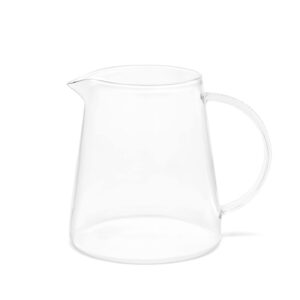 Tea Forte Tea Over Ice Steeping Tea Pitcher Set of Two, 12oz Glass Ice Tea Pitcher and 24 oz Pitcher for Perfect Flash Chilled Ice Tea, Dishwasher Safe