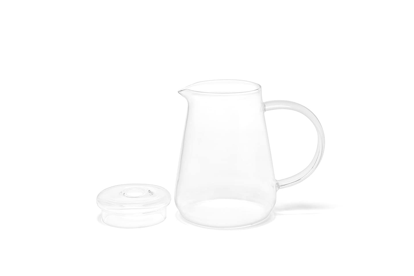 Tea Forte Tea Over Ice Steeping Tea Pitcher Set of Two, 12oz Glass Ice Tea Pitcher and 24 oz Pitcher for Perfect Flash Chilled Ice Tea, Dishwasher Safe