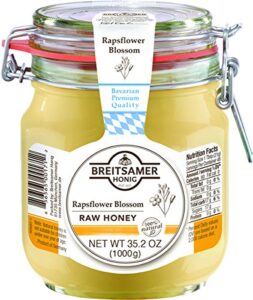 breitsamer honey flip-top jar, rapsflower blossom, 35.27 ounce