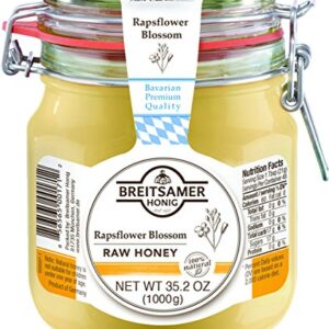 Breitsamer Honey Flip-Top Jar, Rapsflower Blossom, 35.27 Ounce