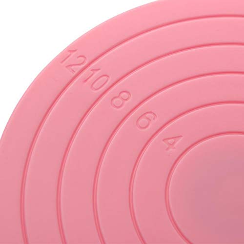 5.5 Inch Revolving Cake Turntable Rotating Cake Stand Baking Supplies for Weeding Small Spinning Swivel Round Cake Plates Non-Slip Rubber DIY Decorating Tool