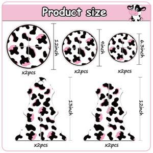 3 Tier Cow Print Cupcake Stand Cow Print Party Supplies Cardboard Cupcake Stand for 24 Cupcakes Cow Cupcake Holder for Girls Boys Cow Theme Birthday Party Decorations Farm Animal Baby Shower Decor