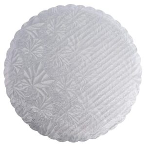 6" Silver Scalloped Edge Cake Boards, 12 ct.