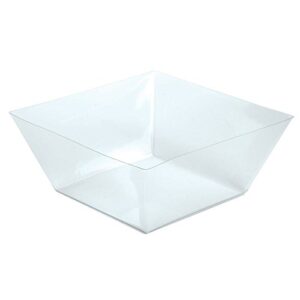 American Metalcraft MELSQ94 Melamine 9.5" Square Bowl, 125-Ounce, White