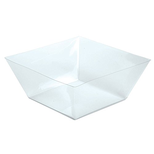 American Metalcraft MELSQ94 Melamine 9.5" Square Bowl, 125-Ounce, White