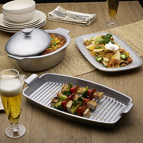 Wilton Armetale Gourmet Grillware Grilling and Serving Tray, 16.5-Inch