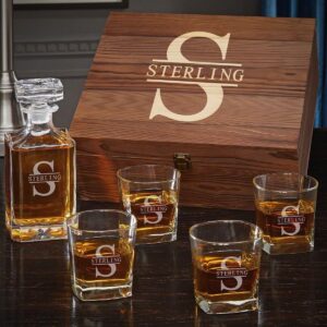 Personalized Whiskey Decanter - Luxury Bourbon & Scotch Decanter for Liquor