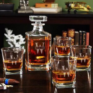 Personalized Whiskey Decanter - Luxury Bourbon & Scotch Decanter for Liquor