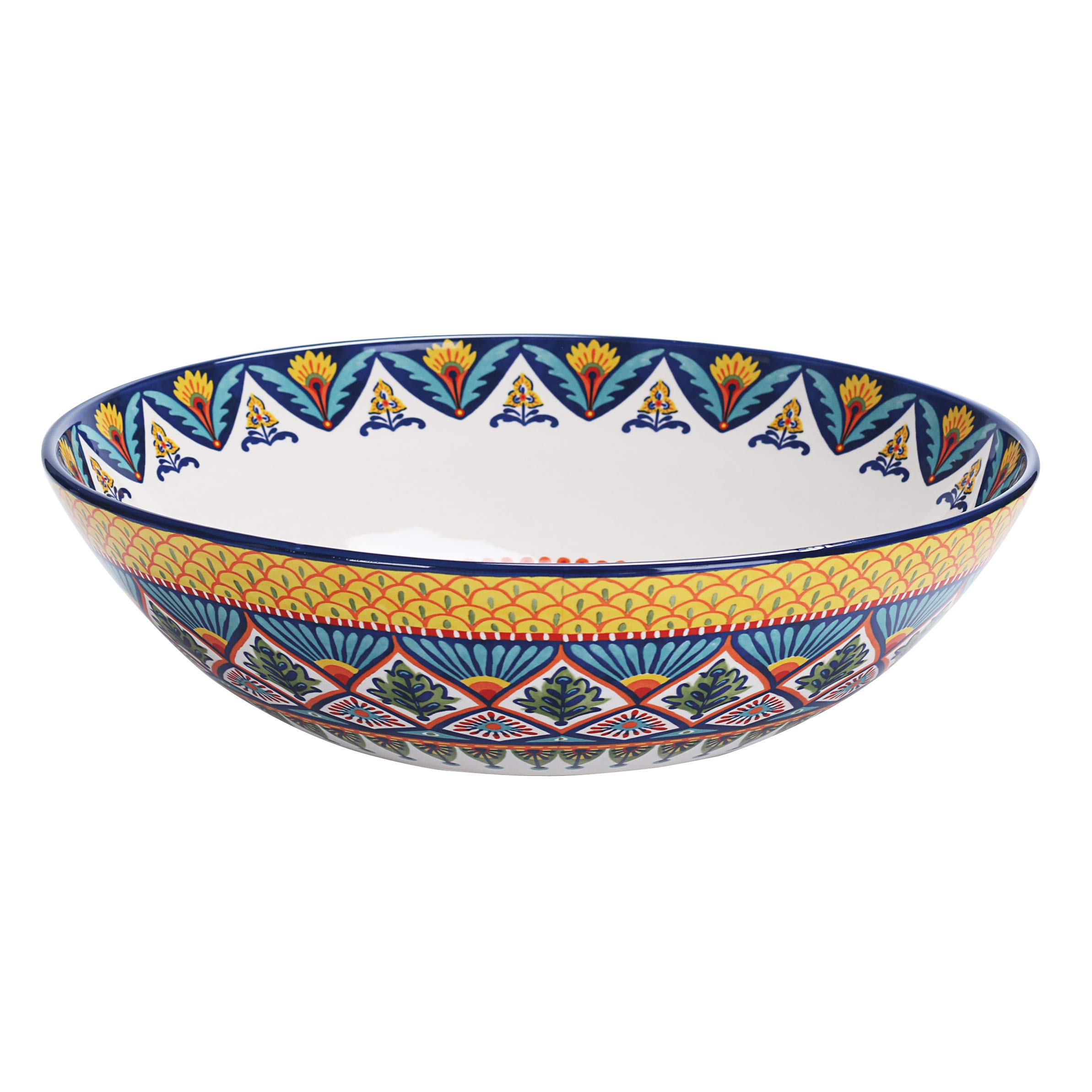 Bico Havana Ceramic 13 inch Serving Bowl, Microwave & Dishwasher Safe