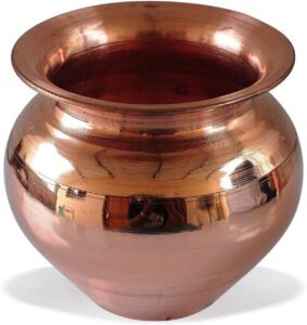 swara online handmade copper lota for puja phandmade copper lota kalash copper kalash