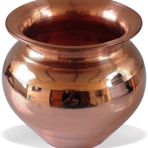 SWARA ONLINE Handmade Copper Lota for Puja PHandmade Copper Lota Kalash Copper Kalash