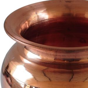 SWARA ONLINE Handmade Copper Lota for Puja PHandmade Copper Lota Kalash Copper Kalash