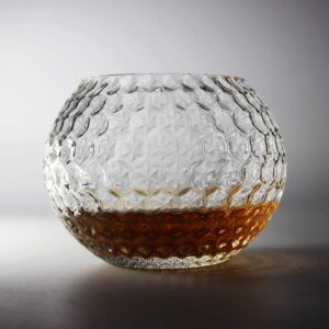 Golf Ball Whiskey Glass and Decanter Set by The Perfect Shot Whiskey Co. | Perfect Golf Gift Decanter Gift Set | Decanter, 2 Golf Ball Whiskey Glass, 8 Whiskey Stones and Gift Box