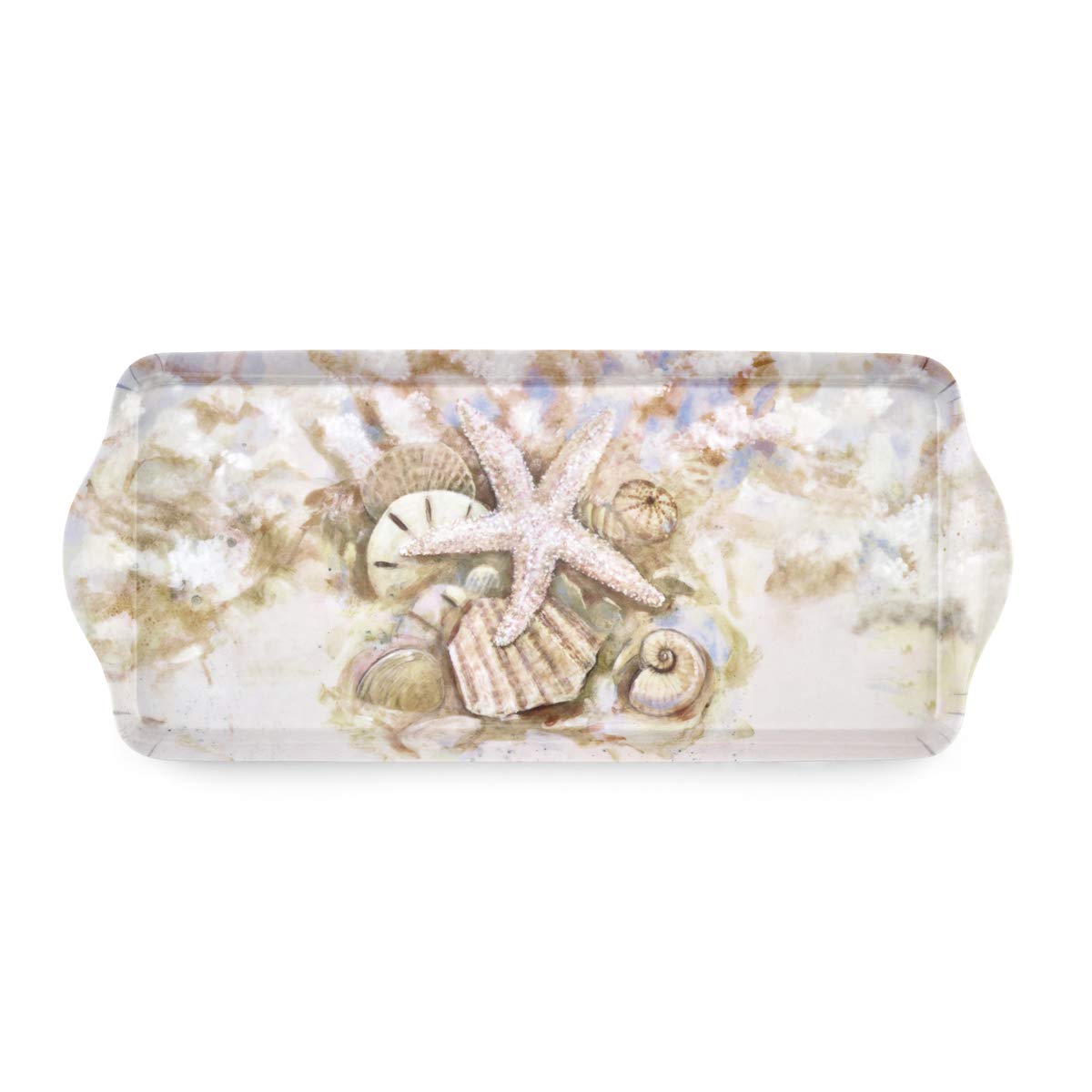 Pimpernel Beach Prize Collection Sandwich Tray | Serving Platter | Crudité and Appetizer Tray for Indoor and Outdoor use | Made of Melamine | Measures 15.1" x 6.5" | Dishwasher Safe