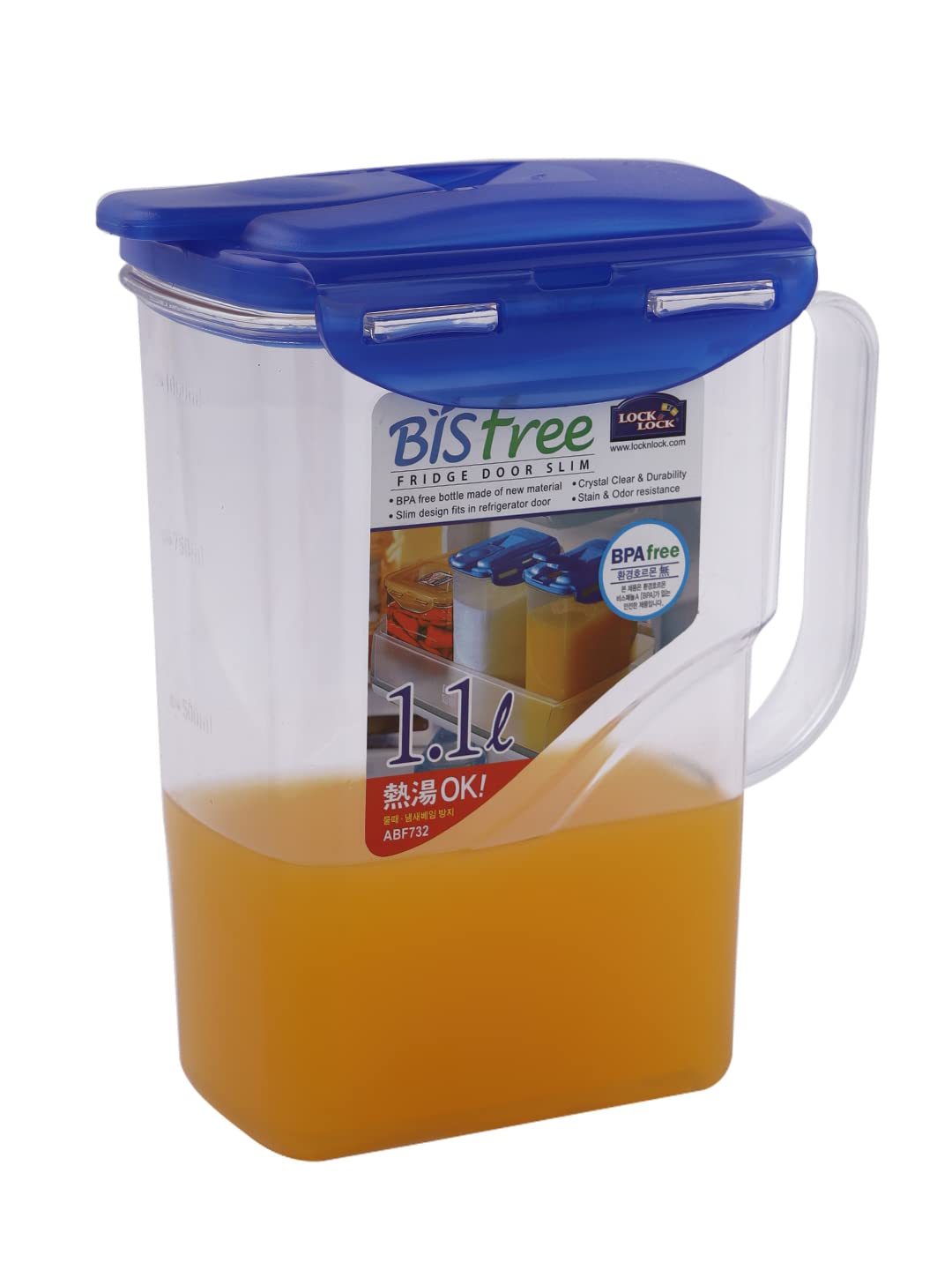 LOCK & LOCK Bisfree Mini Pitcher, 1.1 L, Clear