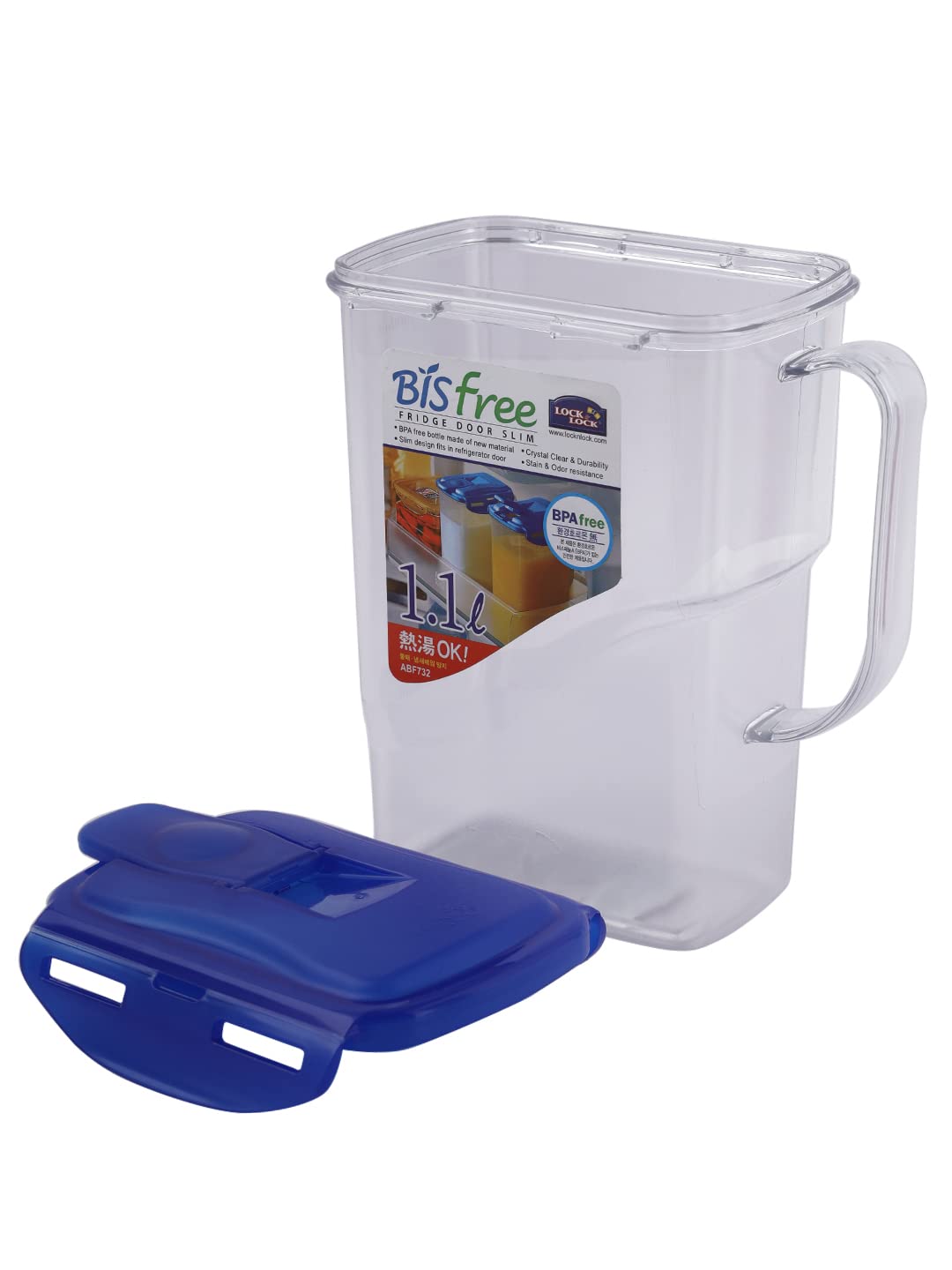 LOCK & LOCK Bisfree Mini Pitcher, 1.1 L, Clear