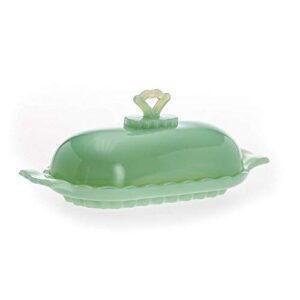 mosser anna jade full size butter dish