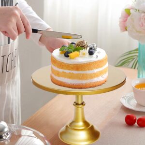 4Pcs Metal Cake Stand and Trays Metal Cupcake Holder Fruits Dessert Display Plate for Wedding Birthday Party Baby Shower Celebration Home Decor Gold