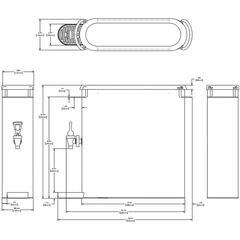 BUNN S/S 4 Gallon Ice Tea Dispenser