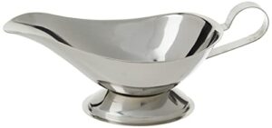 winco gravy boat, 10-ounce, stainless steel, medium