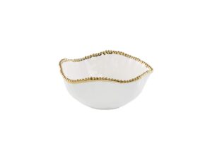 pampa bay golden salerno porcelain large salad bowl