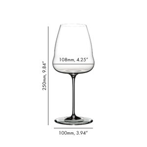 Riedel 1234/28 Winewings Champagne Wine Glass, Single Stem, Clear, 26.17 fluid ounces