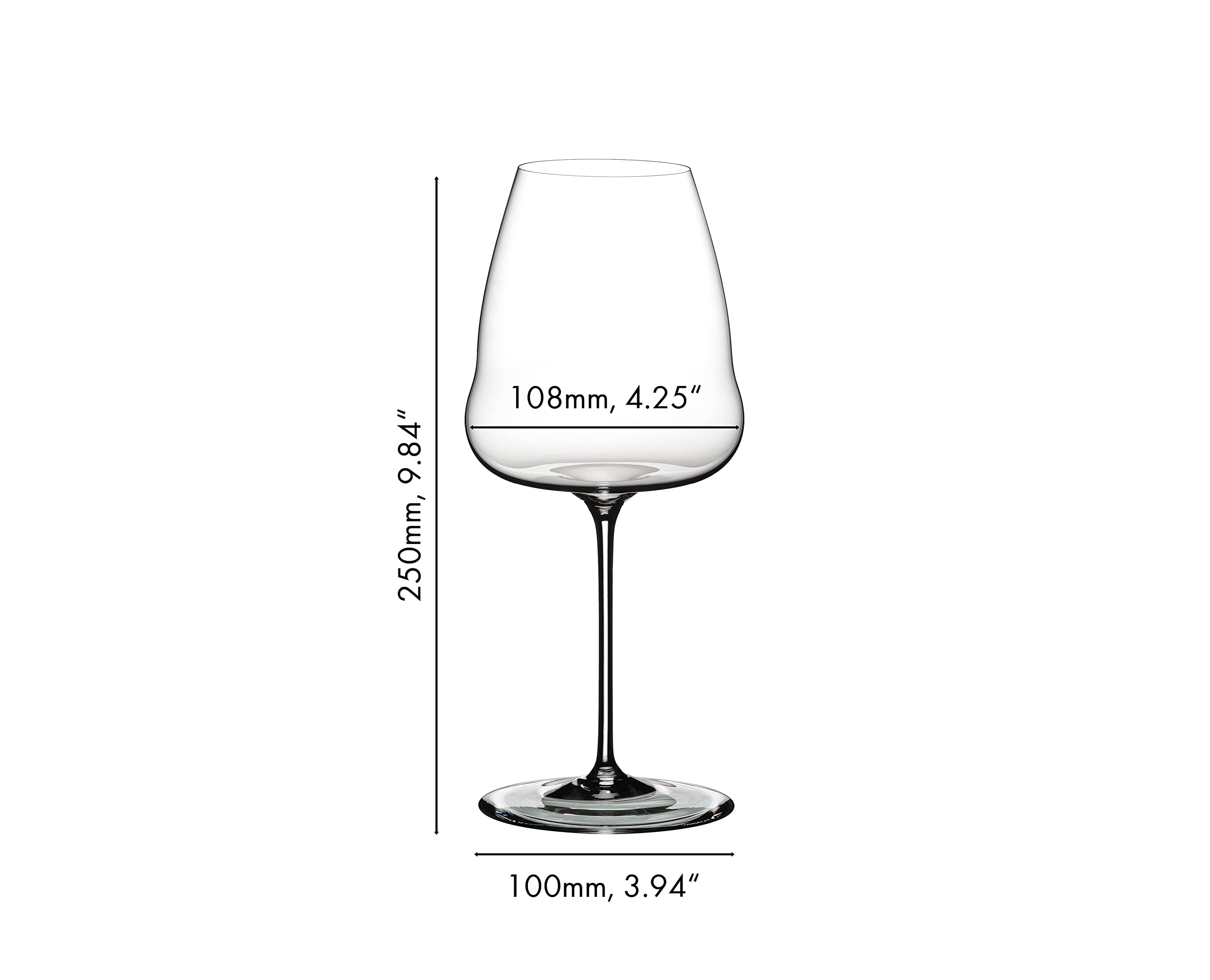 Riedel 1234/28 Winewings Champagne Wine Glass, Single Stem, Clear, 26.17 fluid ounces