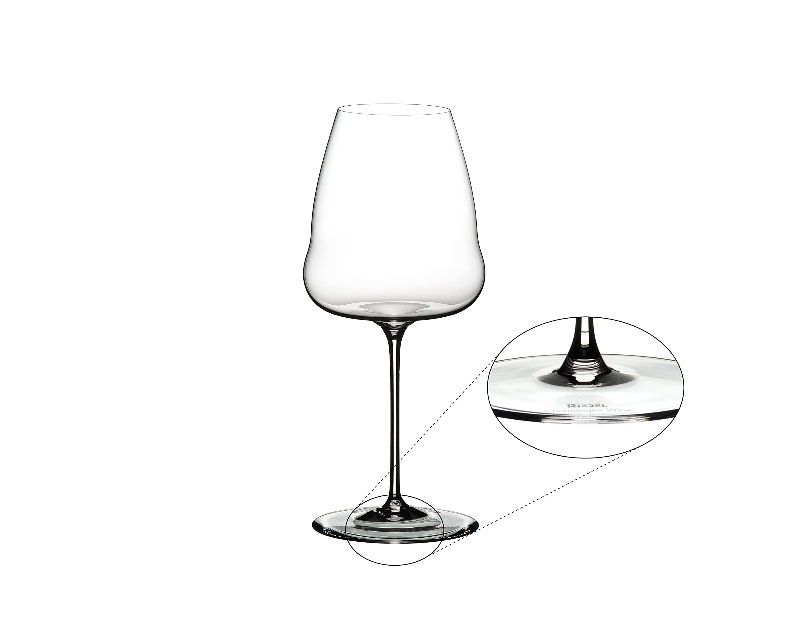 Riedel 1234/28 Winewings Champagne Wine Glass, Single Stem, Clear, 26.17 fluid ounces