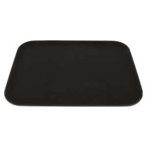 G.E.T. NS-1520-BK BPA-Free Non-Slip Plastic Rectangular Serving Tray, 15" x 20", Black