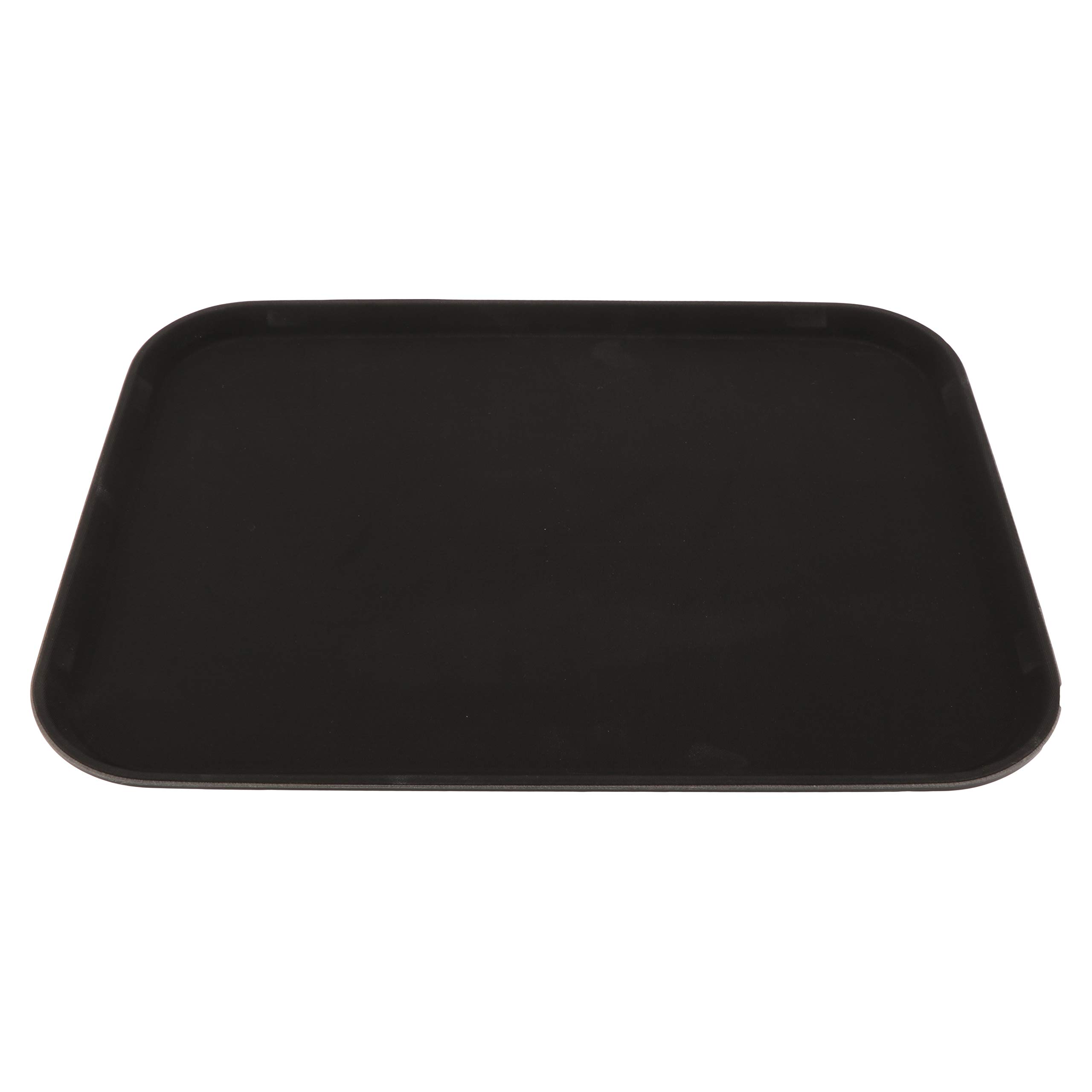 G.E.T. NS-1520-BK BPA-Free Non-Slip Plastic Rectangular Serving Tray, 15" x 20", Black