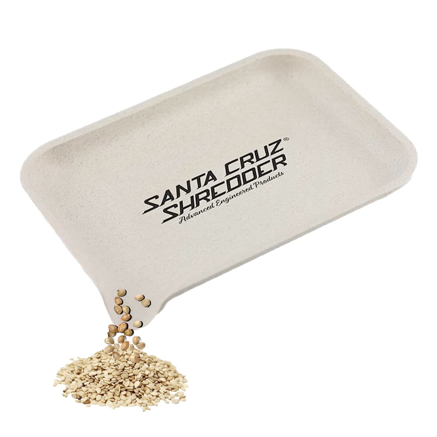 Santa Cruz Shredder Tray - Smooth Rounded Edges, Spout for Easy Filling - Durable Design for Effortless Experience