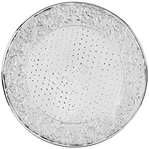 Elegance Round Ornate Wedding Cake Stand, 18-Inch, Silver