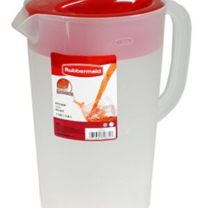 Rubbermaid Clear Pitcher, 1 Gallon (Pack of 3)