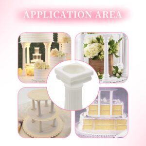 12Pcs 3 Size Wedding Cake Decoration Support Tool Sets Fondant Cakes Tier Separator Support Stand Oman Column Cake Tiered Stands