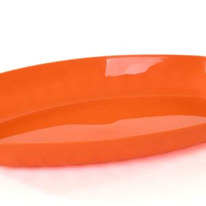 Mintra Home Unbreakable Bowls and Trays (Bold Collection) (Utility Tray 2pk, Dark Orange)