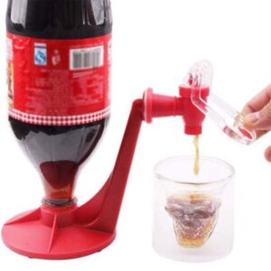 YQkoop 2 Liter Beverage Dispenser, Drink Dispenser for Carbonated Drinks, Coke Soda Drink Dispenser Bottle Upside Down Drinking Fountains for Party Home Bar, Plastic Hand Pressure Type Drink Tool