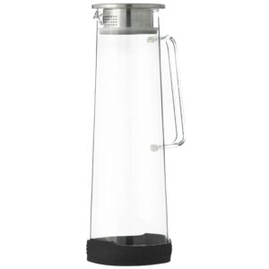 GROSCHE - BALI Glass Water Pitcher - Fruit Infuser Water Pitcher - Glass Iced Tea Pitcher with Lid - Stainless Steel Filter - Borosilicate Glass Pitcher - Glass Pitcher with Lid - Sangria Pitcher