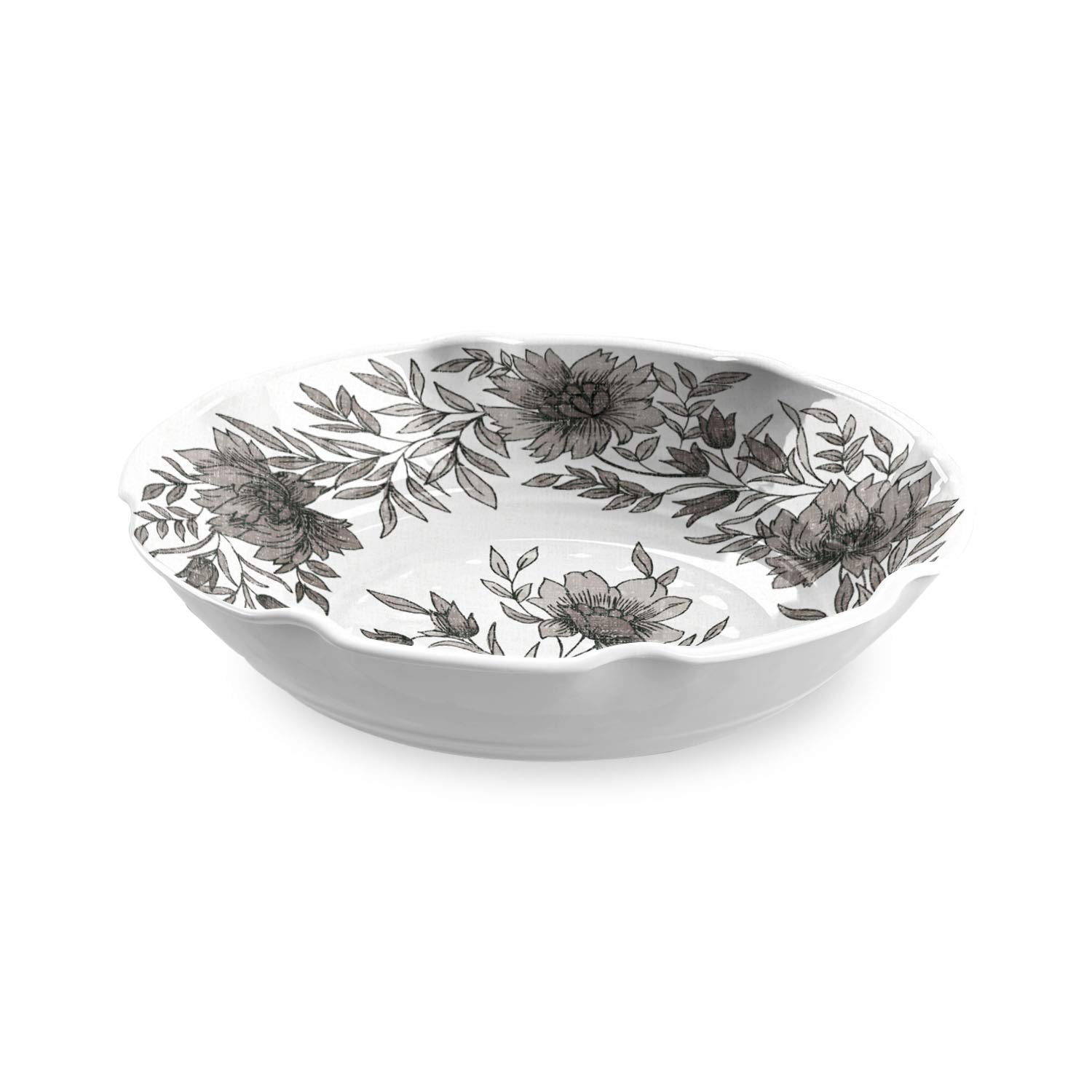 TarHong Farmhouse Botanical Pasta Bowl, 9", 39 oz, Melamine, Set of 6