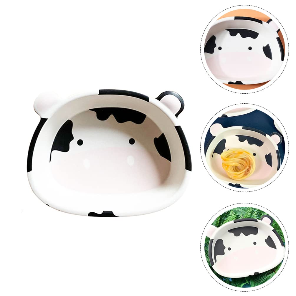 Hemoton Dessert Bowl Cute Cow Shaped Ice Cream Bowls Salad Bowl Serving Bowl Small Fruit Bowl Mixing Bowl for Dipping Condiment Snack Pasta Bowl