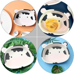 Hemoton Dessert Bowl Cute Cow Shaped Ice Cream Bowls Salad Bowl Serving Bowl Small Fruit Bowl Mixing Bowl for Dipping Condiment Snack Pasta Bowl