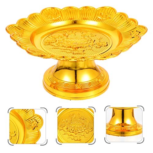 LIFKOME Buddhist Fruit Tray Buddhist Fruit Plate Offering Bowl Tribute Serving Trays Fruit Plate Dessert Snack Dishes with for Buddha Altar Supplies Food Dessert Snack Blessing Fruit Tray Decorations