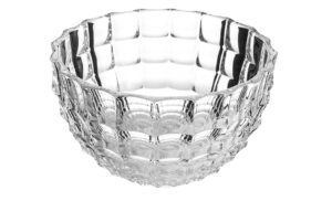 eternal living crystal salad & fruit bowl centerpiece or decoration, glass large 3.25 qt